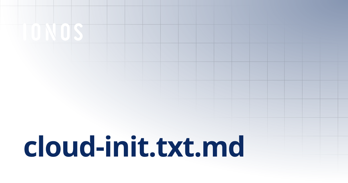 cloud-init.txt.md | Ansible