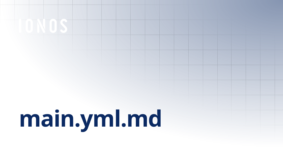 main.yml.md | Ansible
