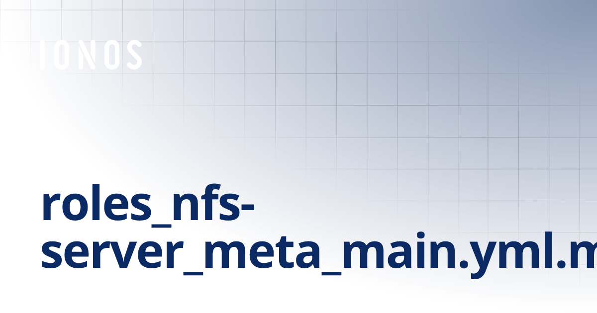 roles_nfs-server_meta_main.yml.md | Ansible