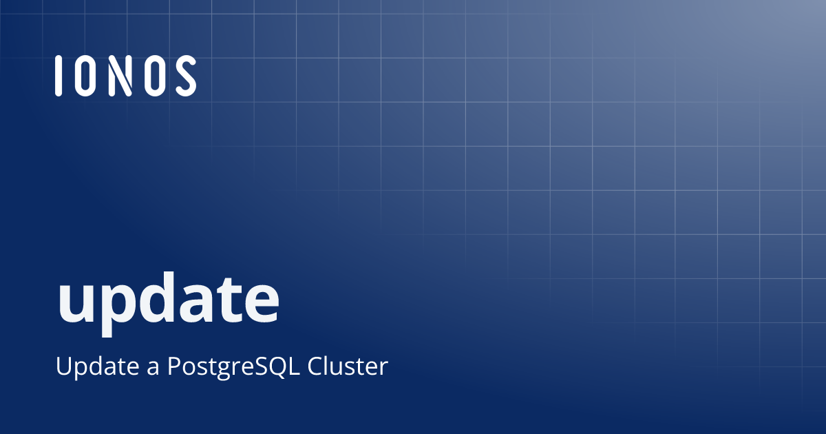 update | CLI - ionosctl