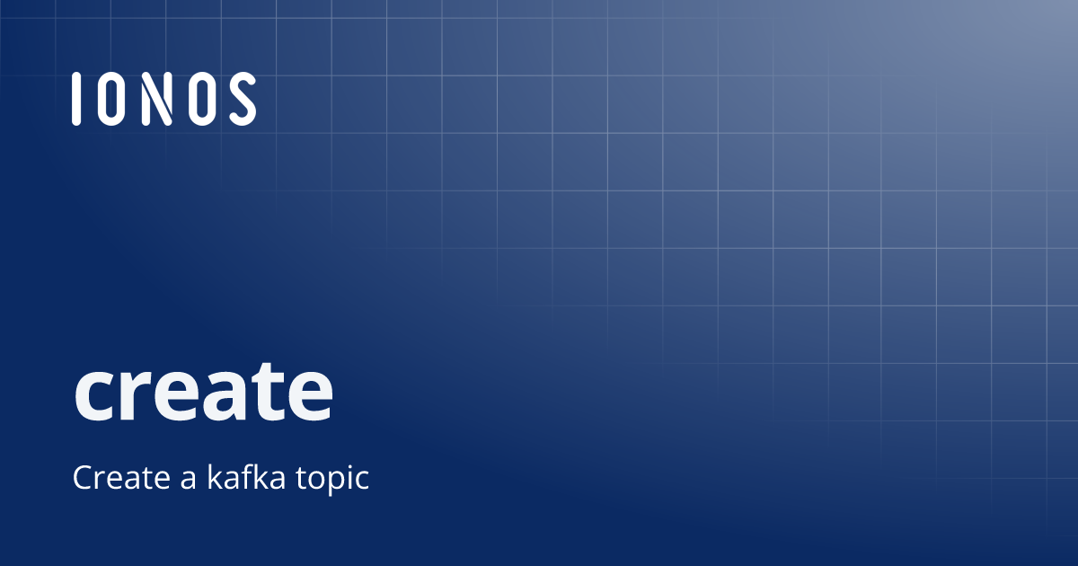 create | CLI - ionosctl create | CLI - ionosctl