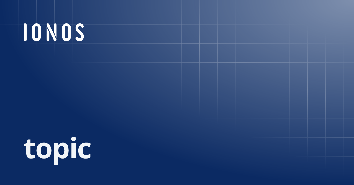 topic | CLI - ionosctl