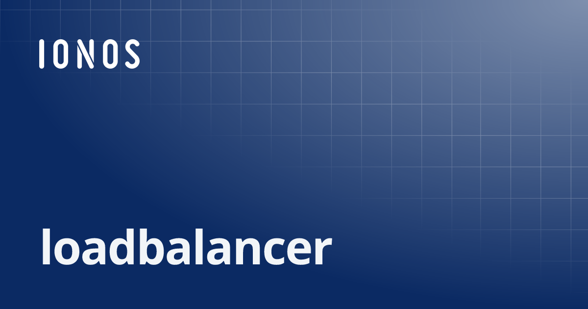 loadbalancer | CLI - ionosctl