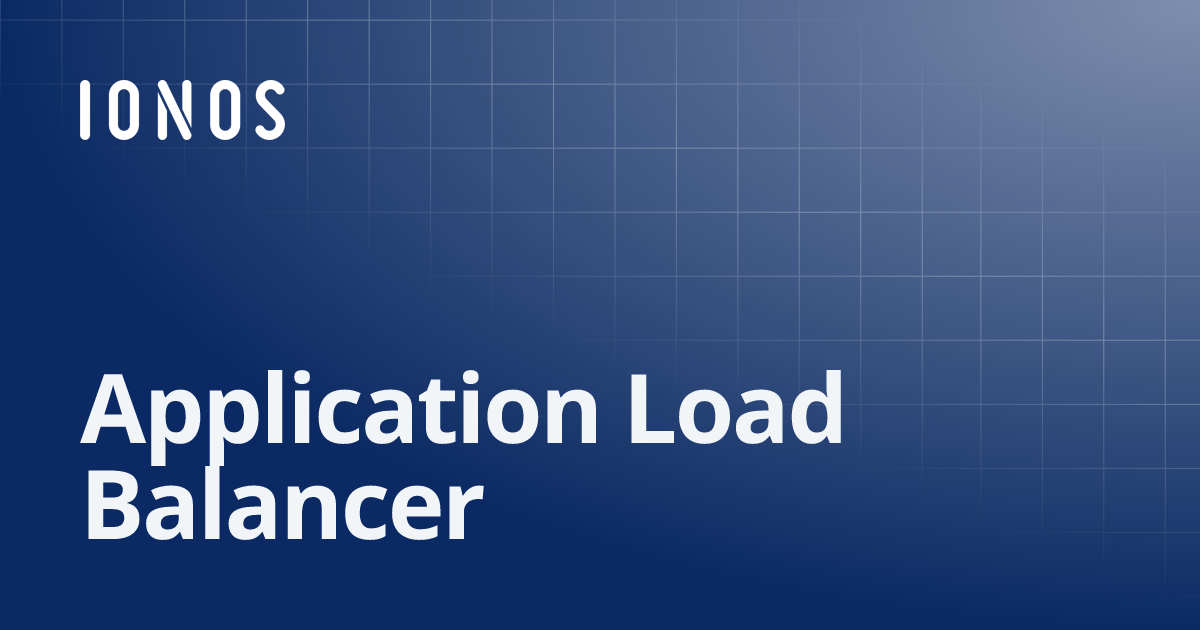 Application Load Balancer | CLI - ionosctl
