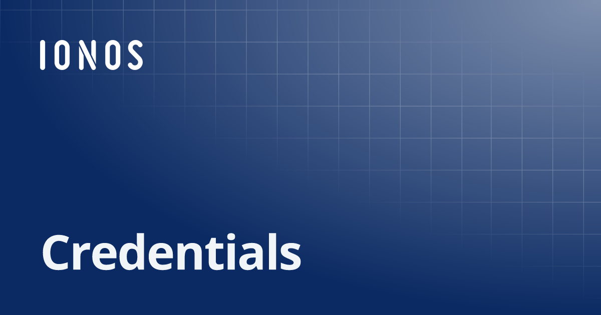 Credentials | NodeJS SDK