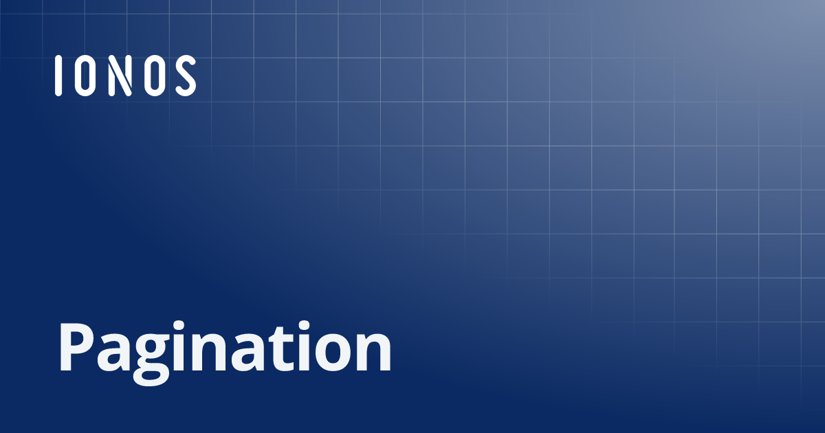 Pagination | NodeJS SDK