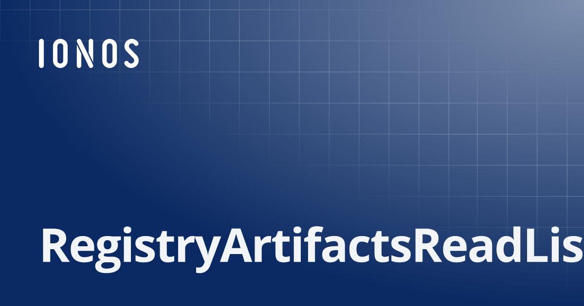 RegistryArtifactsReadList | NodeJS SDK RegistryArtifactsReadList | NodeJS SDK