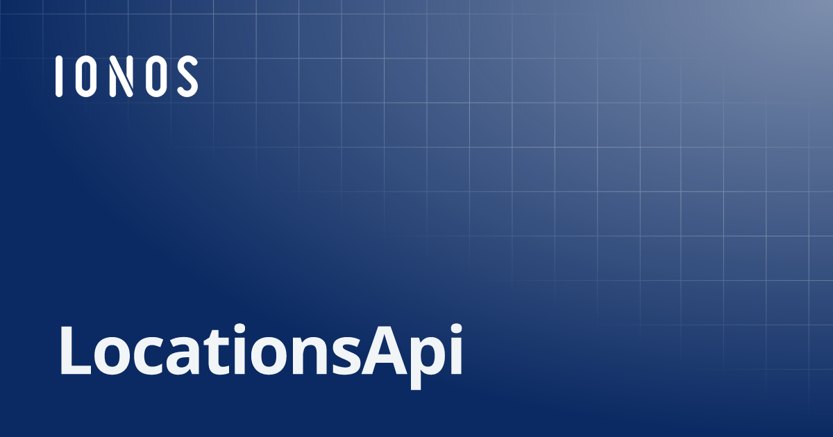 LocationsApi | Ruby SDK