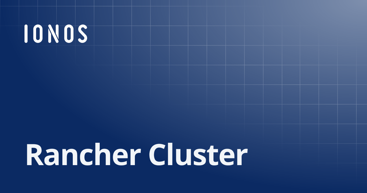 Rancher Cluster | Docker Machine Driver