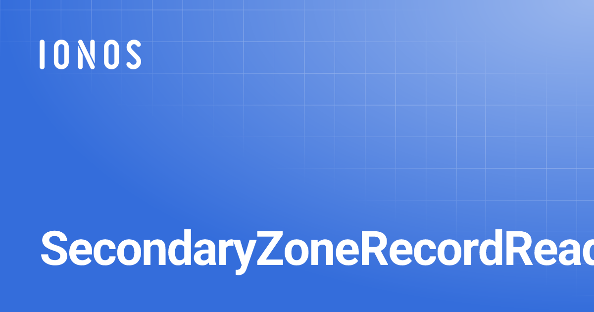 SecondaryZoneRecordRead | Go SDK