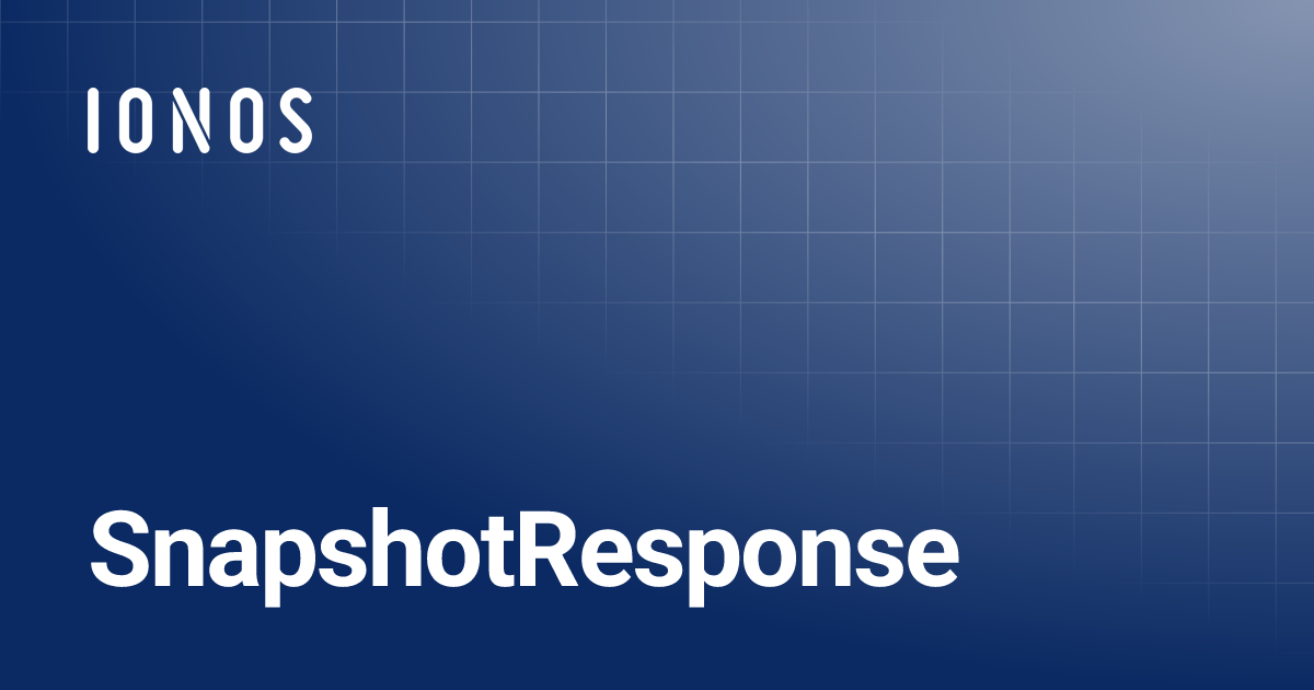 SnapshotResponse | Python SDK
