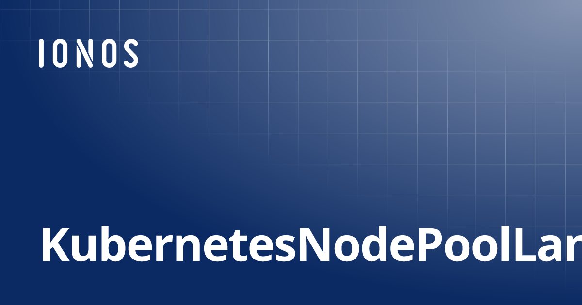 KubernetesNodePoolLan | NodeJS SDK KubernetesNodePoolLan | NodeJS SDK