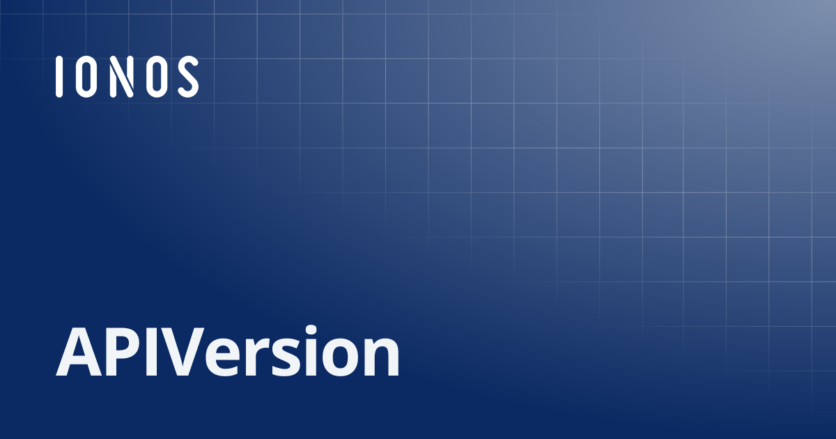 APIVersion | Java SDK