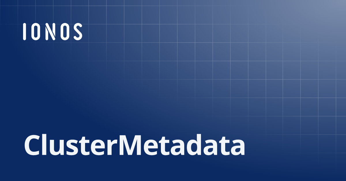 ClusterMetadata | NodeJS SDK