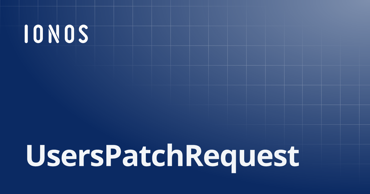 UsersPatchRequest | NodeJS SDK