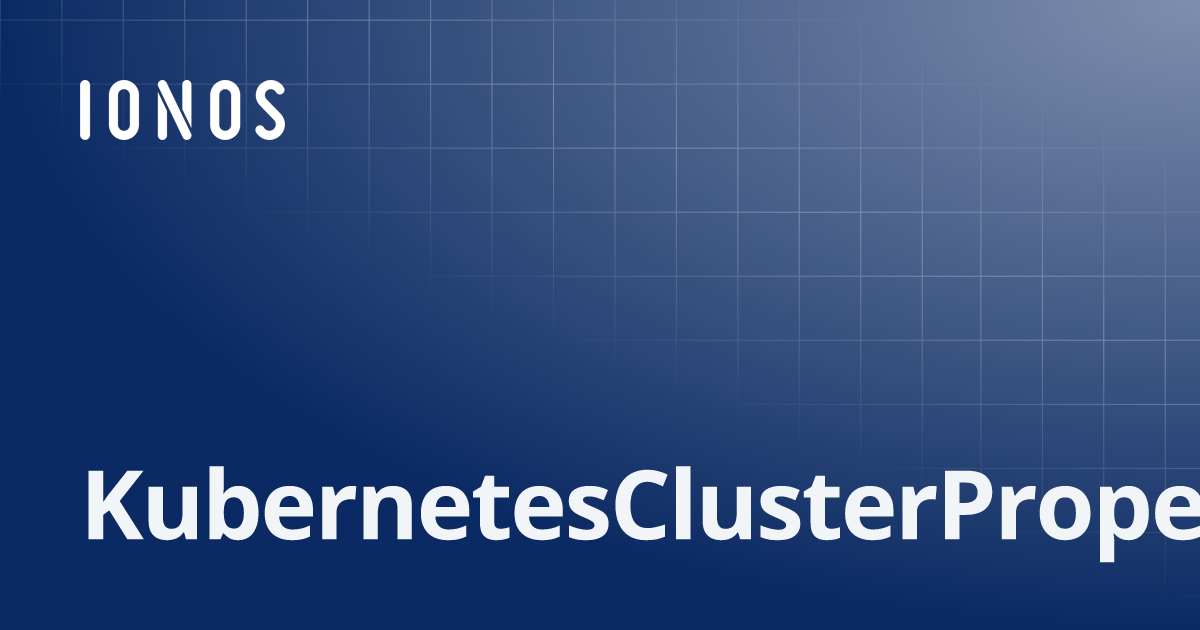 Kubernetesclusterpropertiesforpost Python Sdk