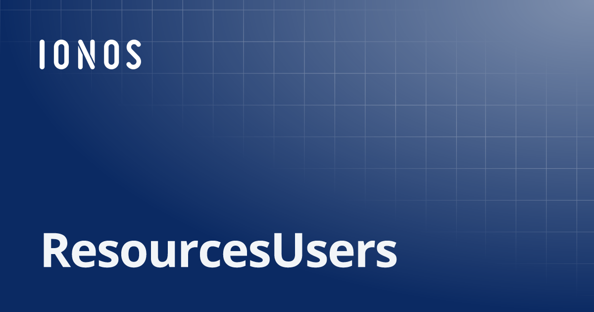 ResourcesUsers | Python SDK