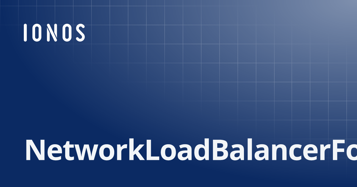 NetworkLoadBalancerForwardingRulePut | Python SDK