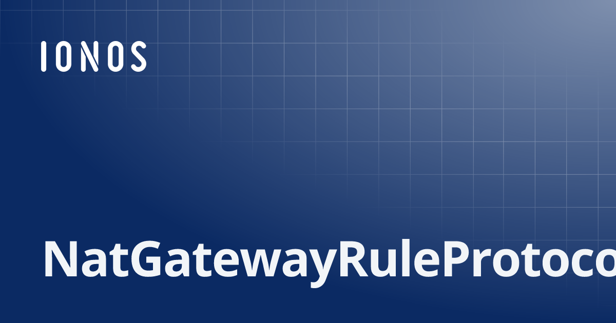 NatGatewayRuleProtocol | Ruby SDK