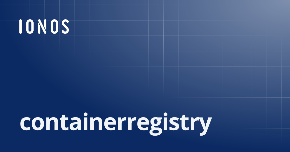 Container Registry | SDK Go Bundle