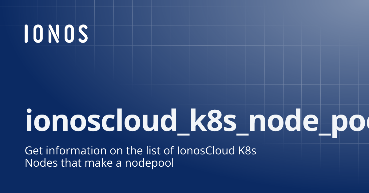 ionoscloud_k8s_node_pool_nodes | Terraform provider
